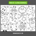 Monster Coloring Bookmarks for Kids, Animal Coloring Bookmarks, Monster ...
