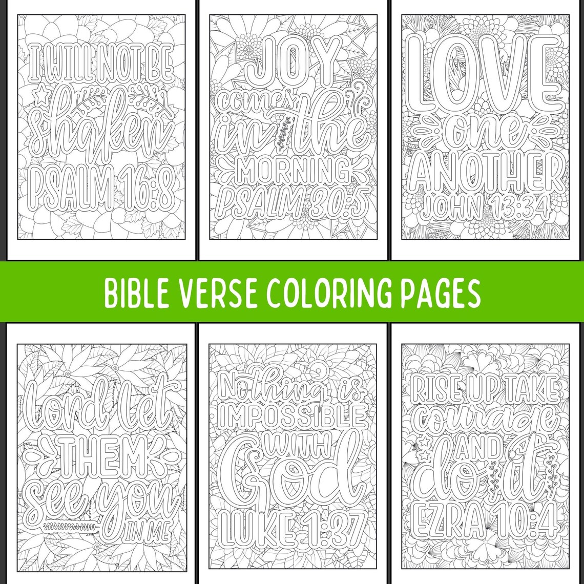 Bible Verse Coloring Pages, Bible Verse Coloring Book, Bible Verse ...
