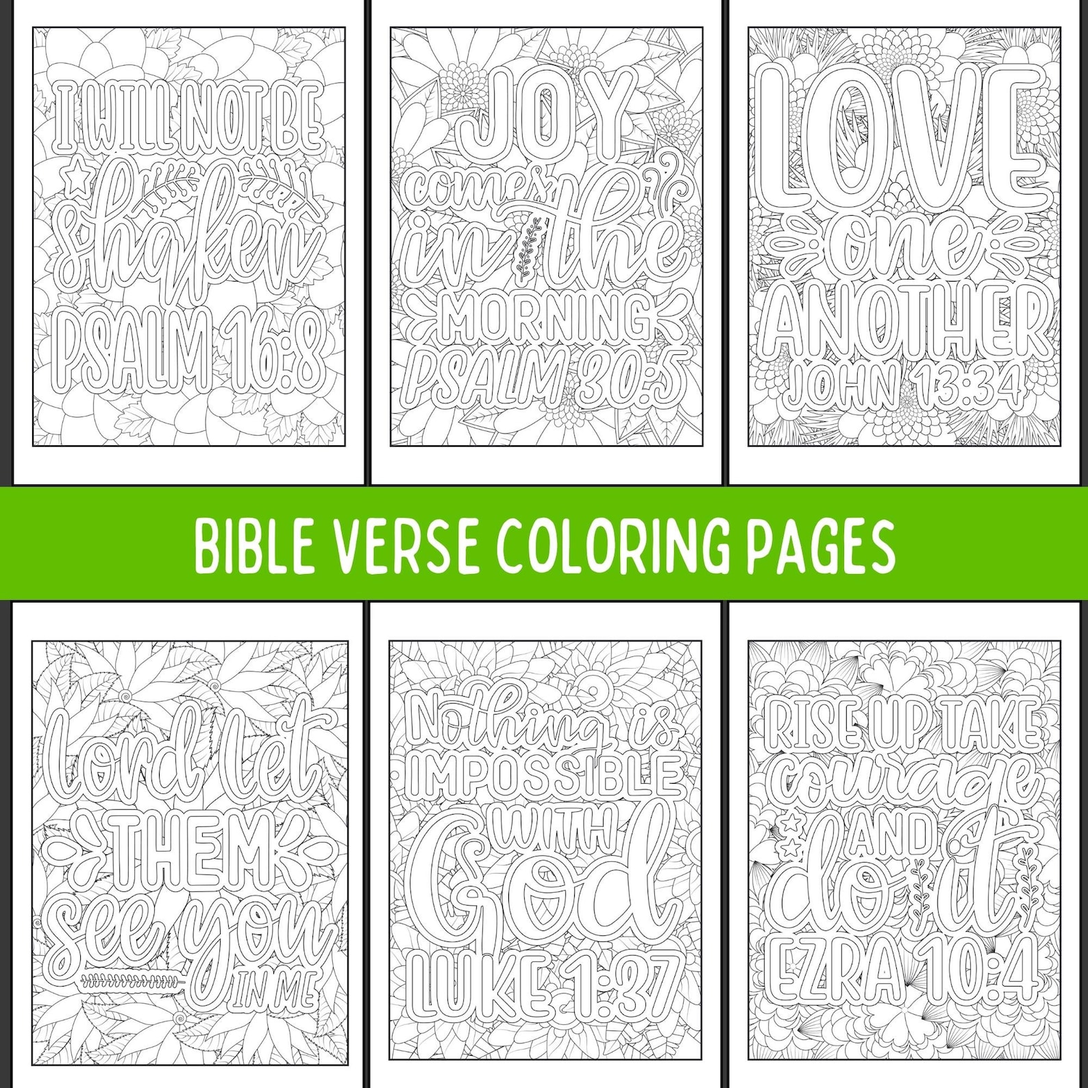 Bible Verse Coloring Pages, Bible Verse Coloring Book, Bible Verse ...