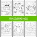 Cute Frog Coloring Pages for Kids, Frog Themed Birthday Party, Cute ...