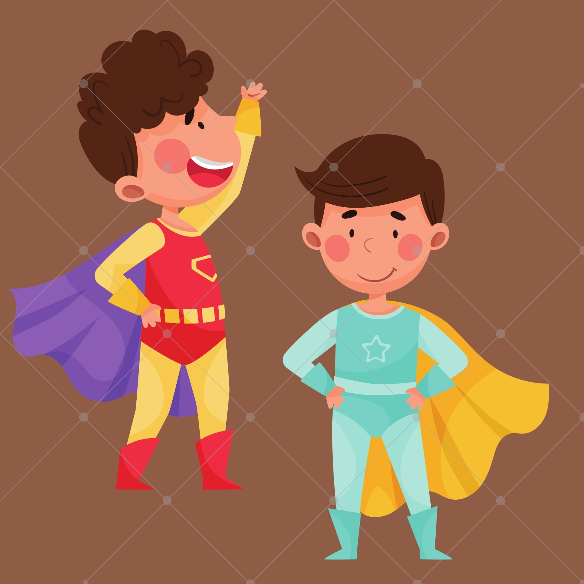 Baby Superhero Clipart for Kids, Superhero Kids Clipart, Cartoon ...