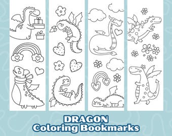 Fourth Wing Inspired Dragon Rider Coloring Bookmarks for Kids and ...