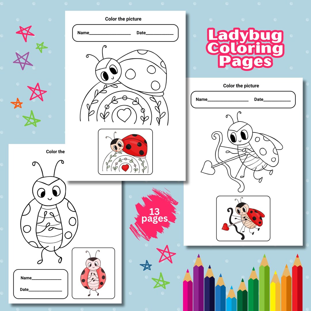 Insect Coloring Pages for Kids, Cute Bug Coloring Pages, Toddler ...