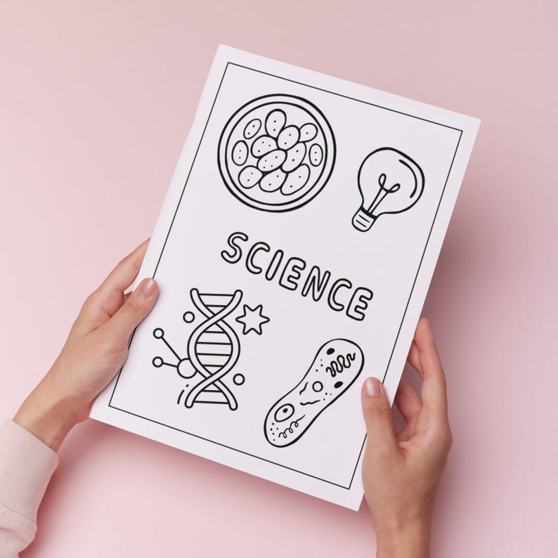 Science Coloring Pages for Kids, Science Coloring Book, Chemistry ...