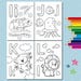 Animal Alphabet Coloring Pages for Toddlers: ABC Learning Activity ...