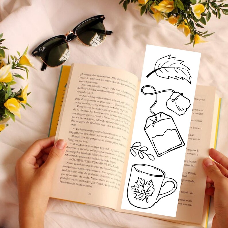 Autumn Bookmarks Printable, Woodland Coloring Bookmarks for Kids, Printable Bookmark to Color ...