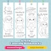 Sloth Bookmarks, Sloth Coloring Bookmarks for Kids, Cute Animal ...