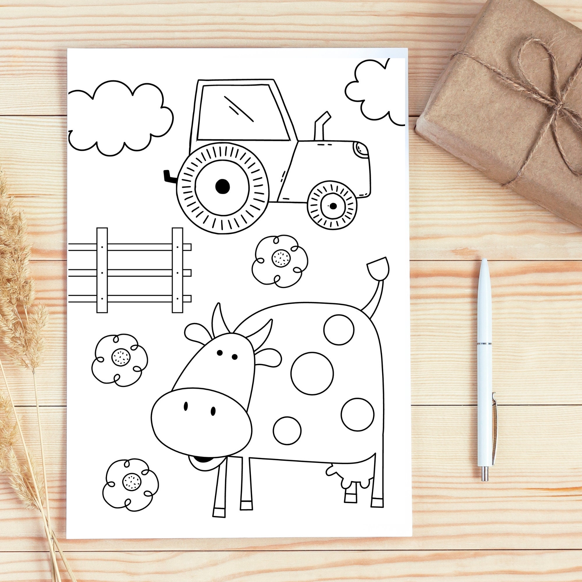 Farm Coloring Pages for Kids, Farm Animal Coloring Pages, Farm Birthday ...