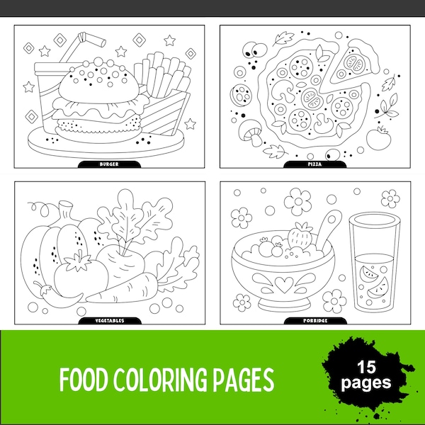 Food Coloring Book - Etsy