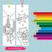Superhero Coloring Bookmarks for Kids: Printable DIY Set (PDF) - Etsy