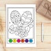 Easter Color by Number for Kids, Printable Color by Number Book, Color ...