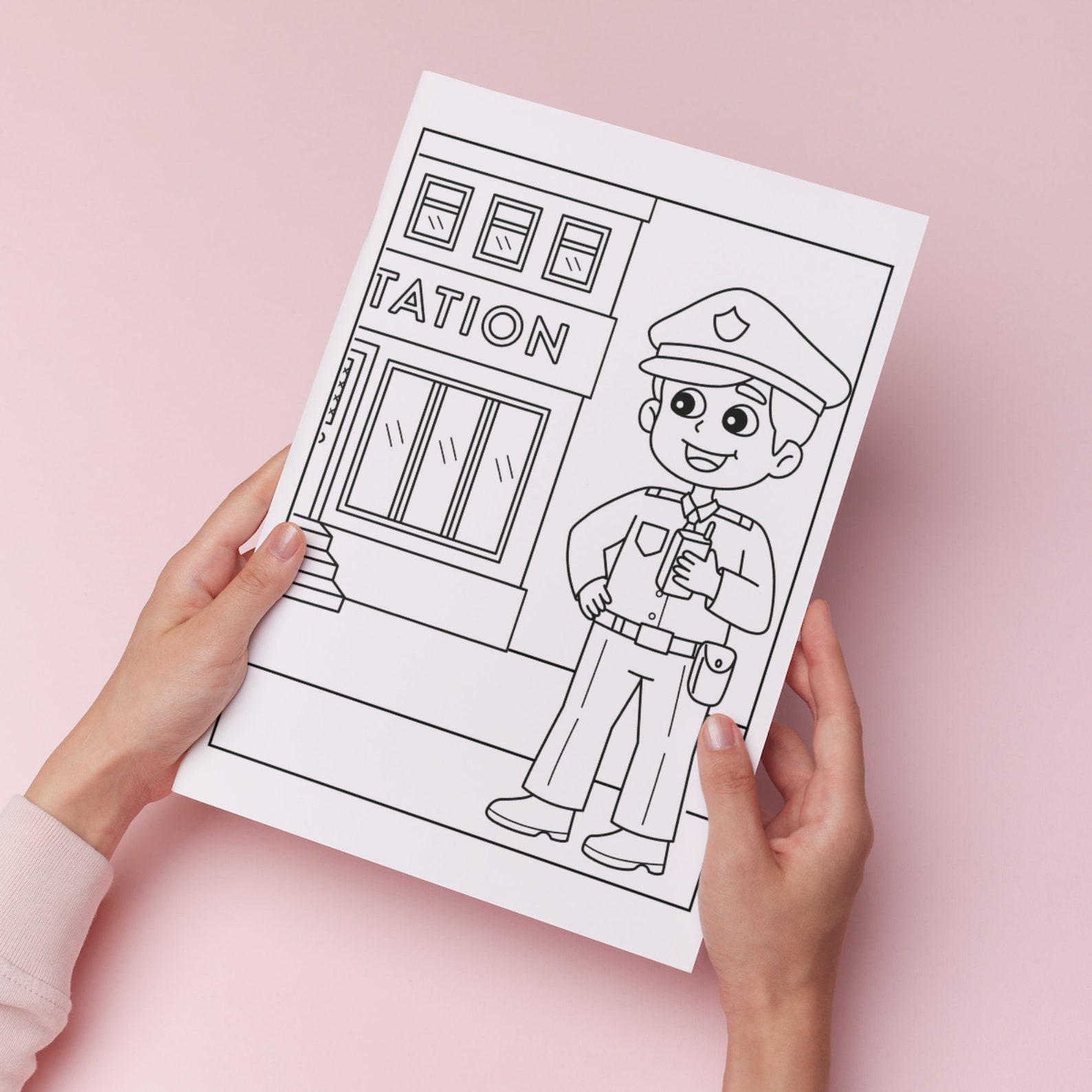 Police Coloring Pages for Kids, Police Birthday Party, Kids Activity ...