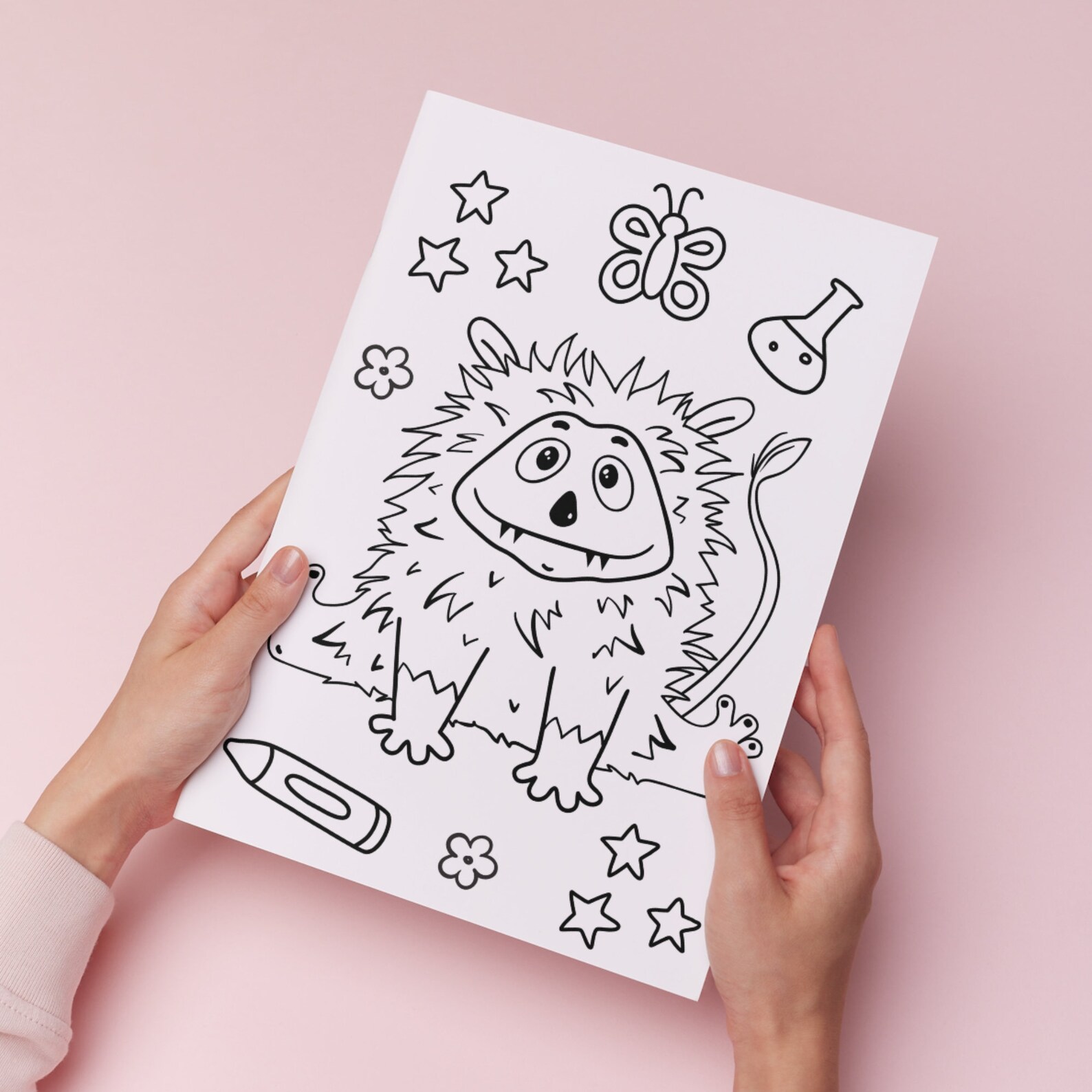 Cute Monster Coloring Pages for Kids, Monster Birthday Party, Cute ...