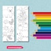 Woodland Animal Bookmark, Printable Bookmarks to Color, Coloring ...