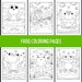 Cute Frog Coloring Pages for Kids, Frog Themed Birthday Party, Cute ...