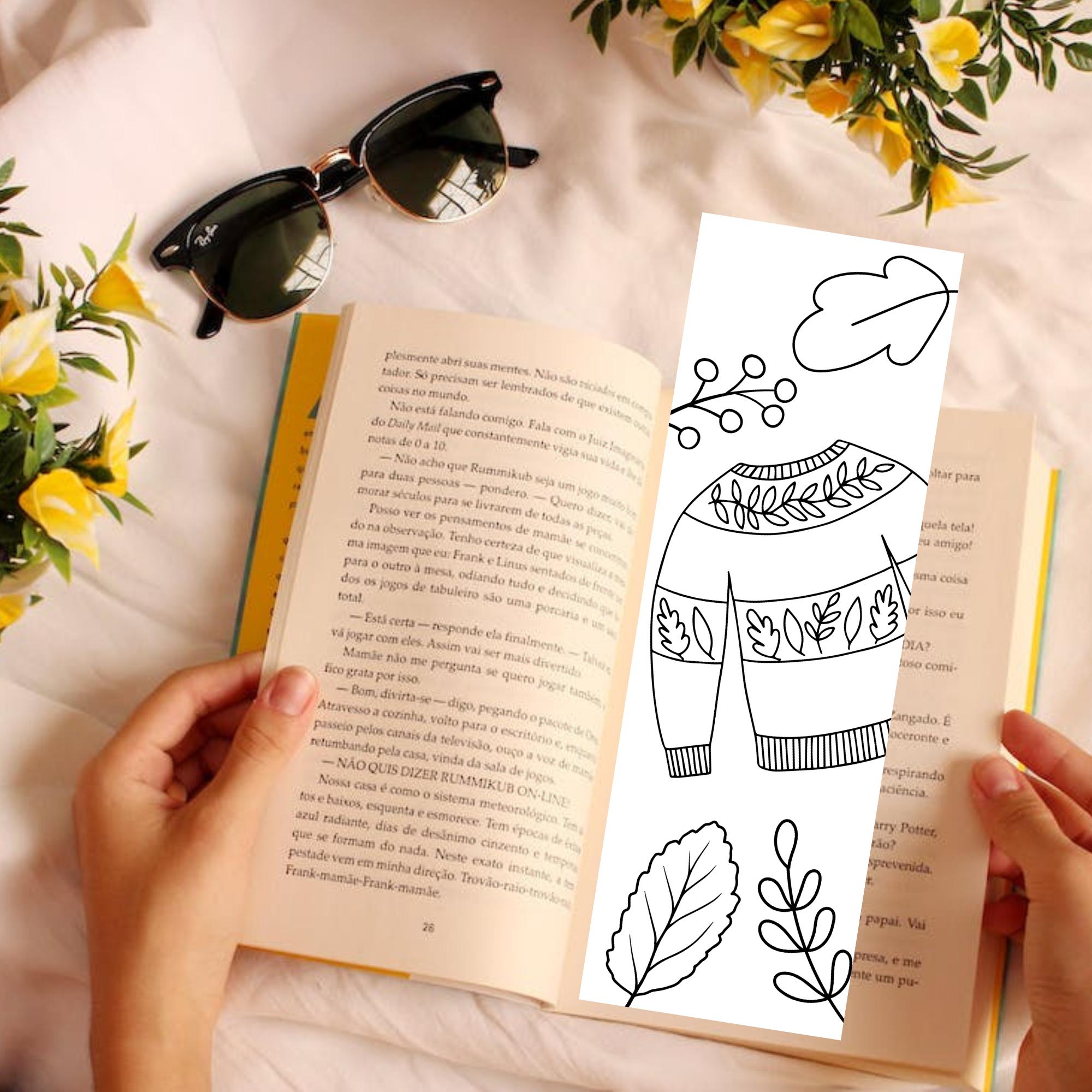 Autumn Bookmarks Printable, Woodland Coloring Bookmarks for Kids ...