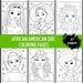 Outer Space Coloring Bookmarks for Kids, Space Bookmarks, Cute ...