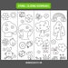 Cute Monster Coloring Pages for Kids, Monster Birthday Party, Cute ...