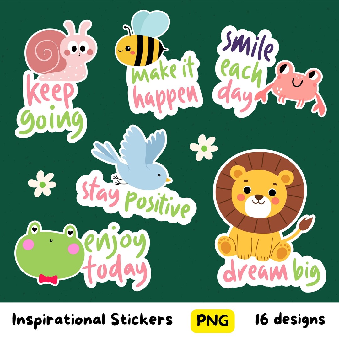 Positive Affirmations Stickers, Inspirational Quotes Stickers ...