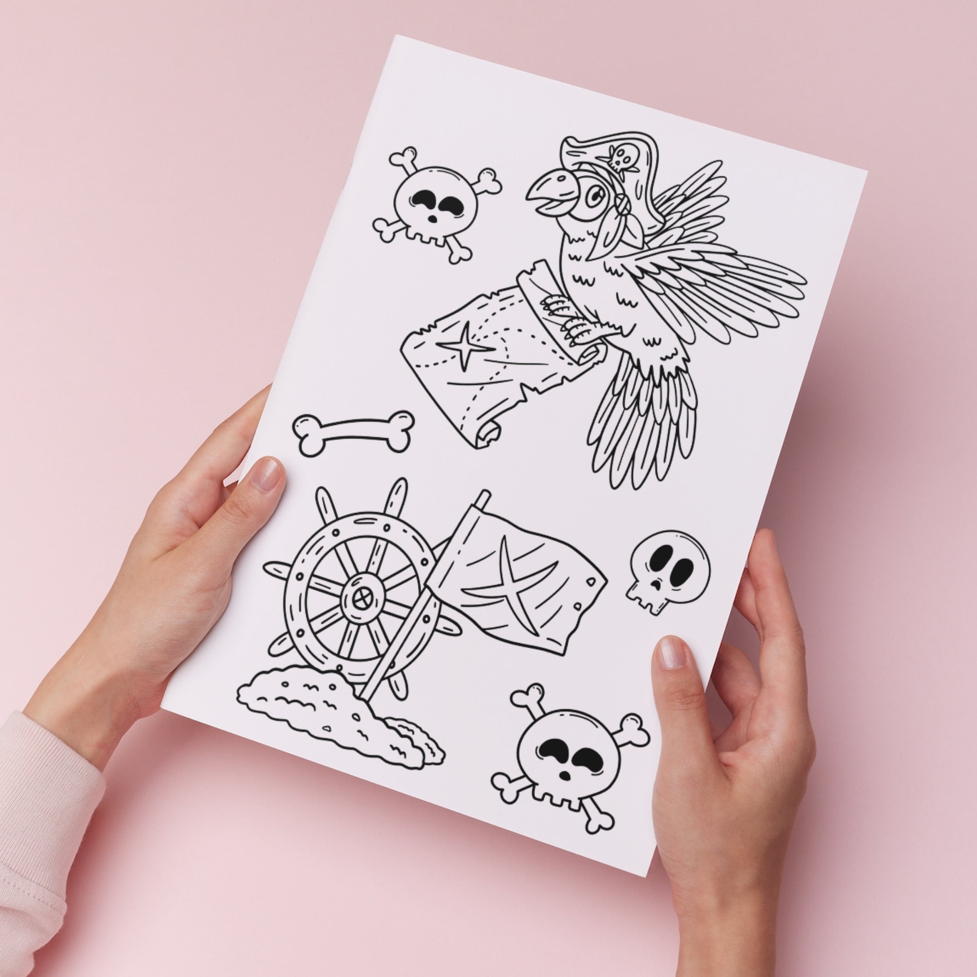 Pirate Coloring Pages for Kids, Pirate Activity Pages, Pirate Birthday ...