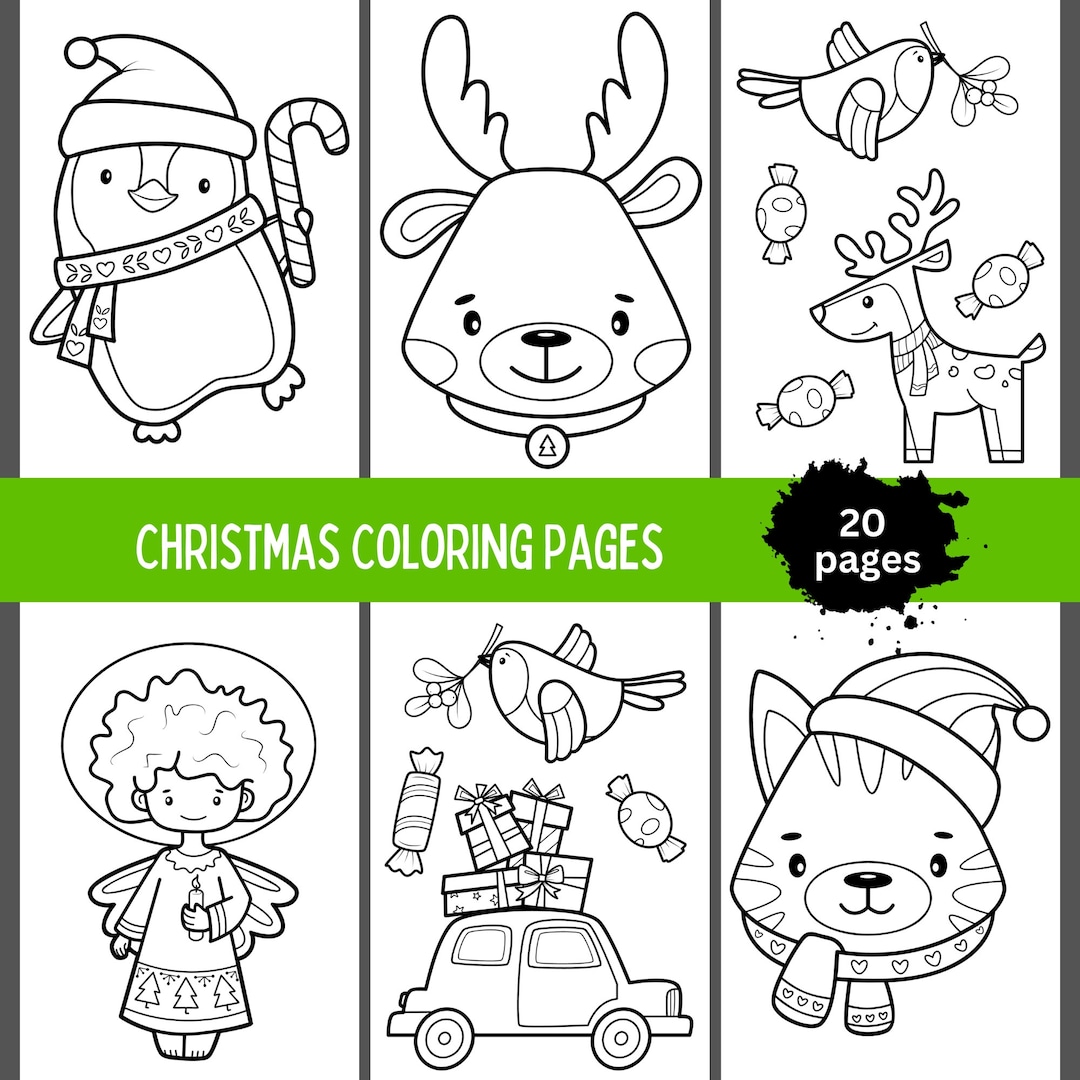 Winter Coloring Pages for Kids, Santa Claus Coloring Page, Kids ...