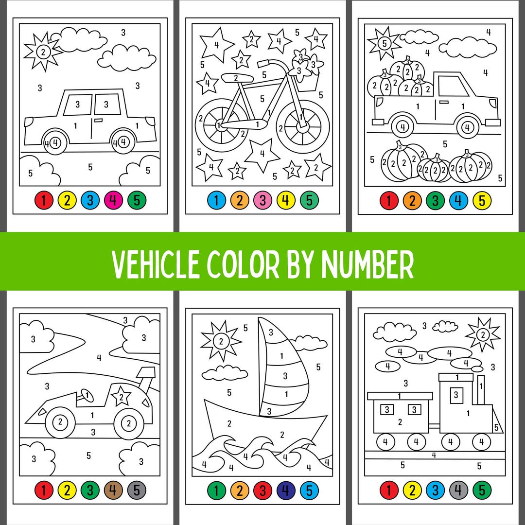 Vehicle Coloring Pages for Kids, Car Coloring Pages, Car Color by ...