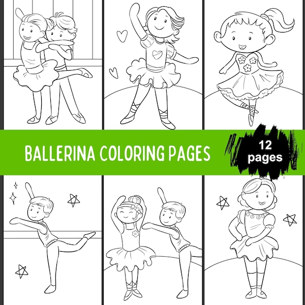 Ballerina Activity Sheet - Etsy