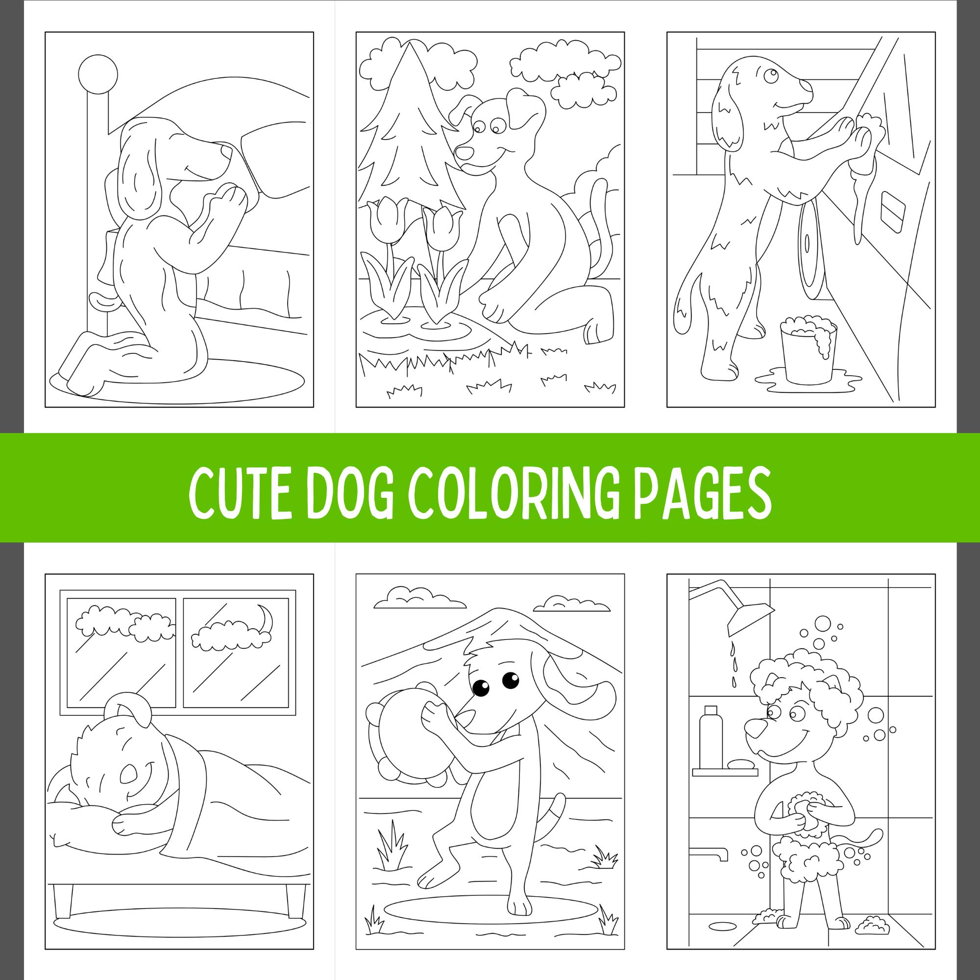 Dog Coloring Pages for Kids, Dog-themed Coloring Pages, Puppy Coloring ...