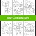 Princess Coloring Pages for Kids, Castle Coloring Pages, Unicorn ...