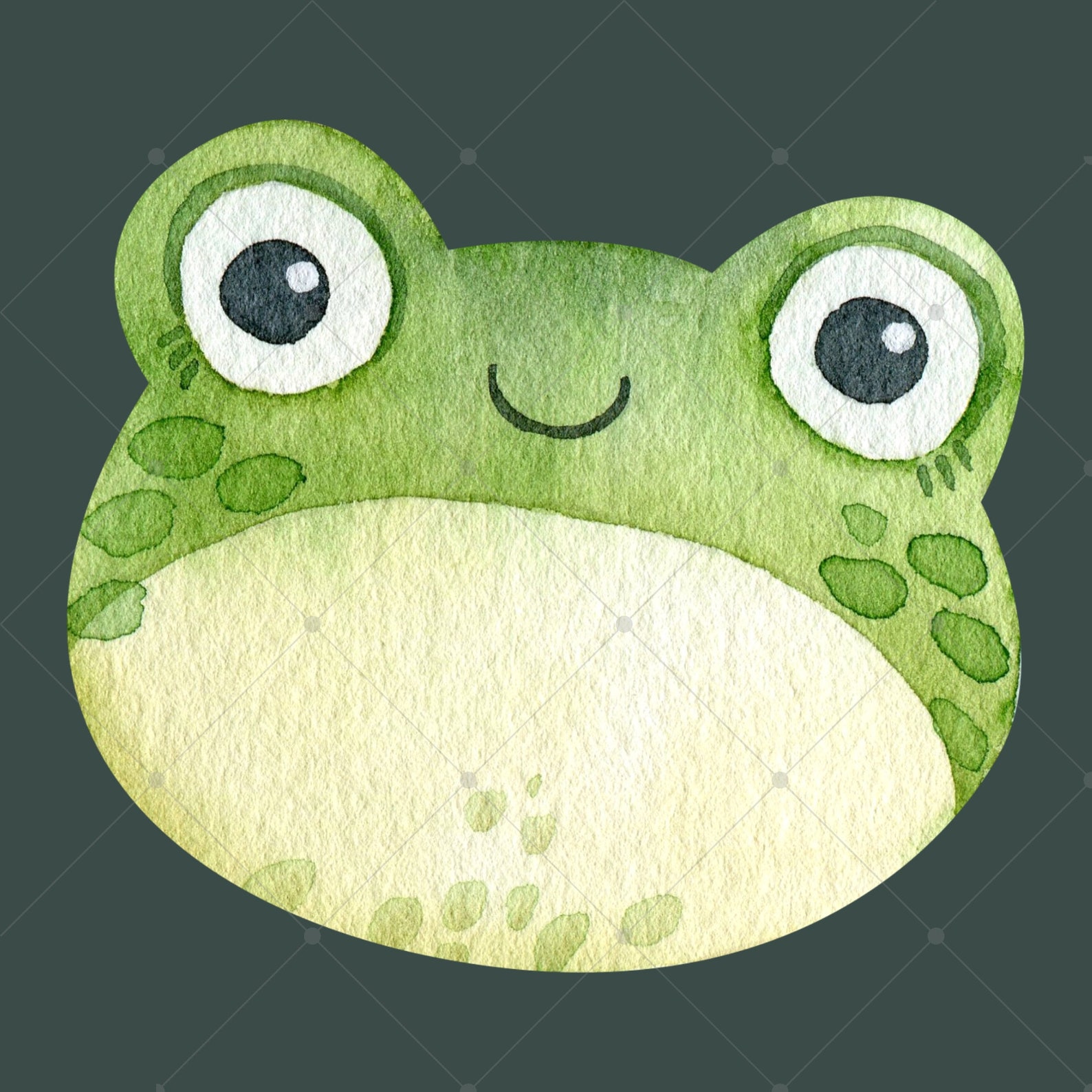 Watercolor Frog Clipart, Cute Frog Clipart, Funny Frog PNG, Cute Animal ...