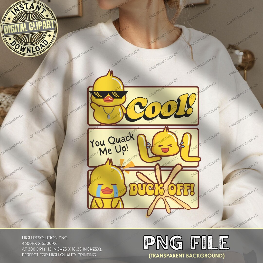 Funny Duck Meme PNG: Sarcastic Retro Design (digital Download) - Etsy