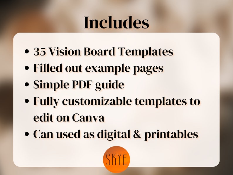 35 Customizable Vision Board Templates With Filled Out Examples and ...