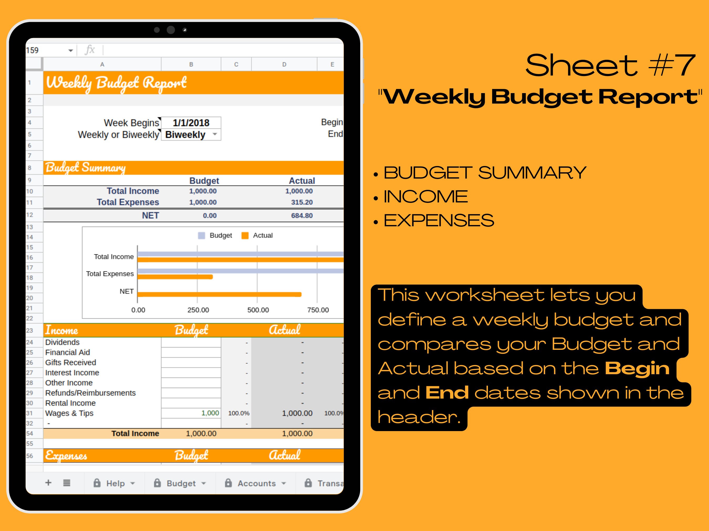 Your Money Manager Spreadsheet Template - to Manage Budget, Your ...