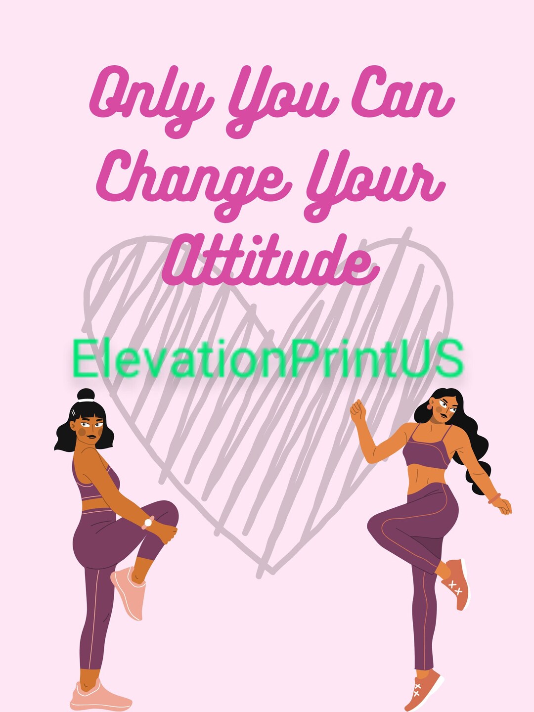 Only You Can Change Your Attitude Poster Digital Print - Etsy