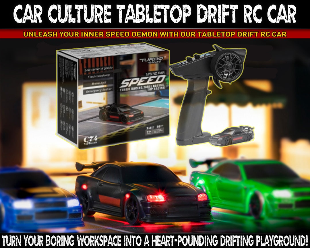 Buy Tabletop Drift RC Car / LED Light Drift RC Toy Birthday Gift Online ...