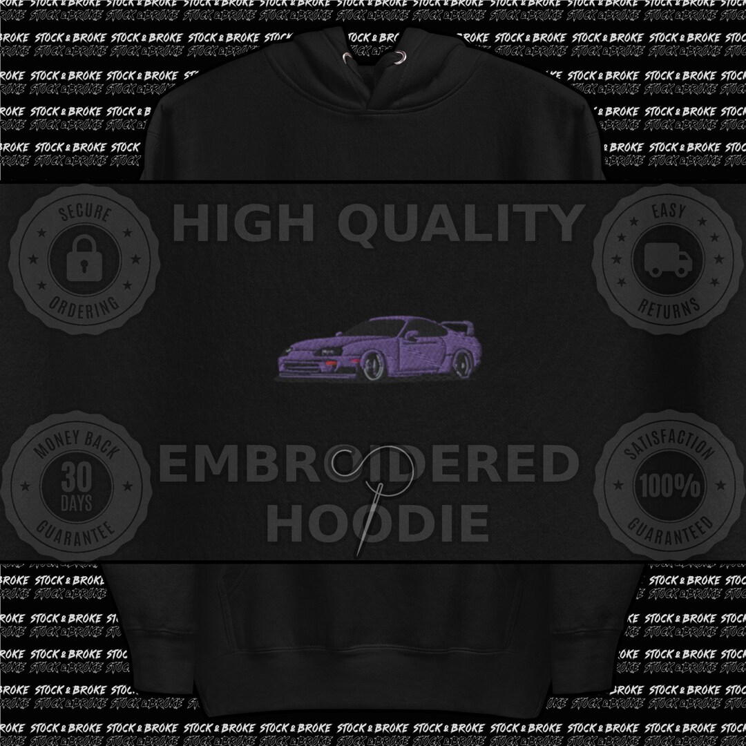 Supra MK5 Purple Embroidered Hoodie / Supra Hoodie, JDM, Birthday Gift ...