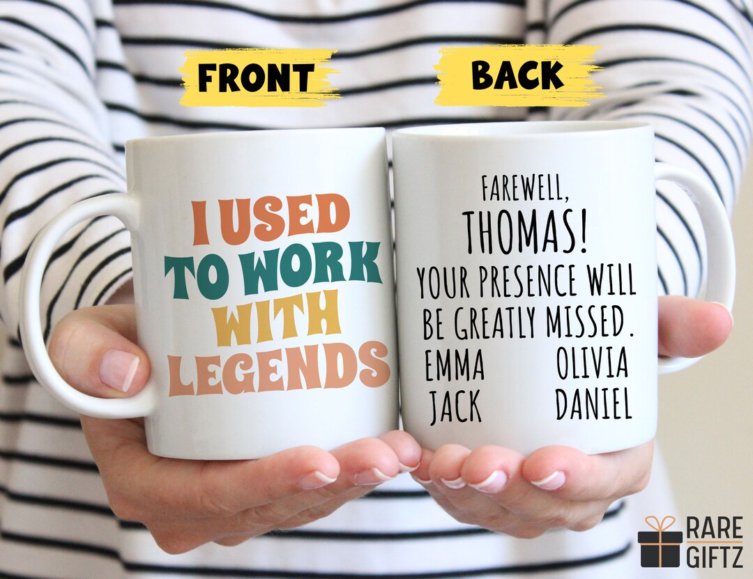 Personalized Going Away Mug Gift, Custom Coworker Leaving Job, Goodbye ...