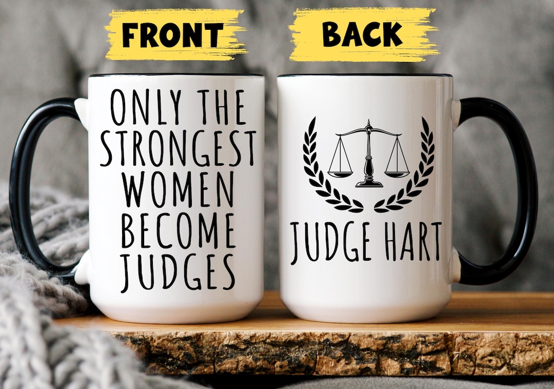 Female Judge Mug, Personalized Judge Gift for Women, Judge Retirement ...