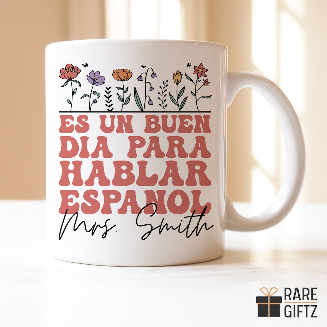 Custom Spanish Teacher Mug, Bilingual Teacher Gift, Maestra Bilingual ...
