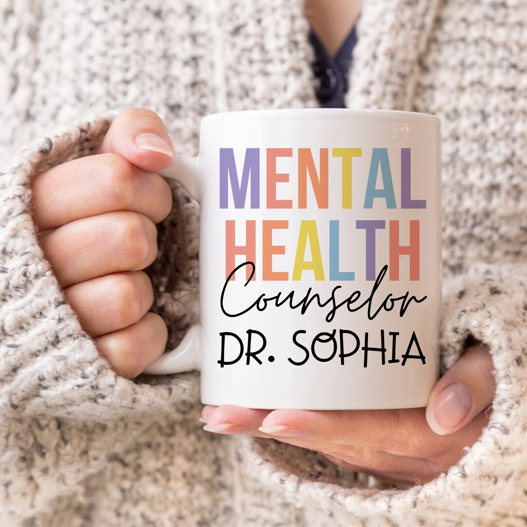 Personalized Mental Health Counselor Gift, Counselor Coffee Mug, Custom ...