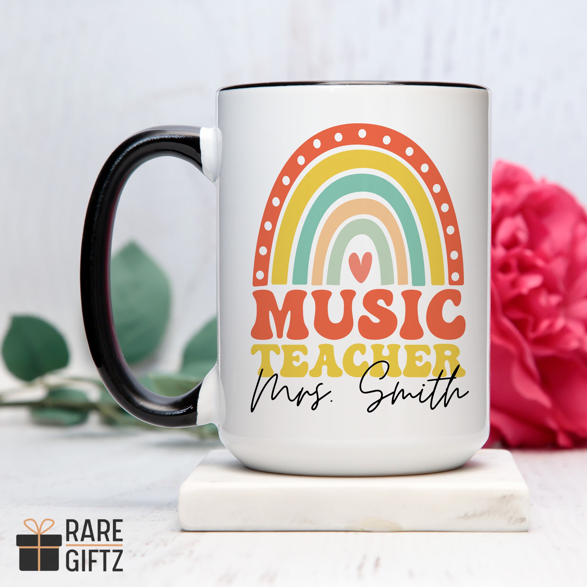 Personalized Music Teacher Mug Custom Music Teacher Gift - Etsy