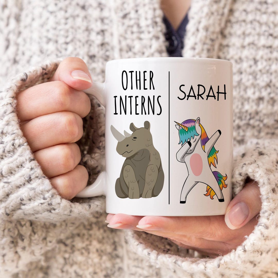 Intern Gift, Best Intern Ever Mug, Intern Christmas Gift, Personalized ...