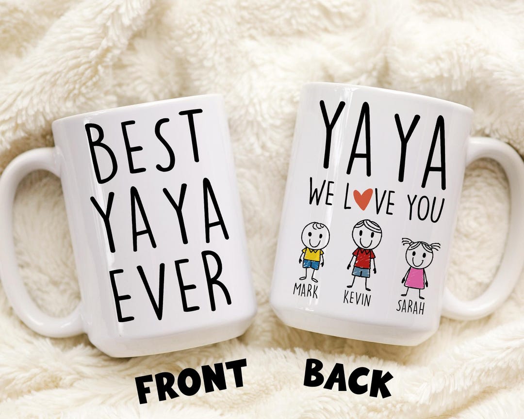 Yaya Mug, Personalized Yaya Gift, Yaya Birthday Christmas Gift, Yaya ...