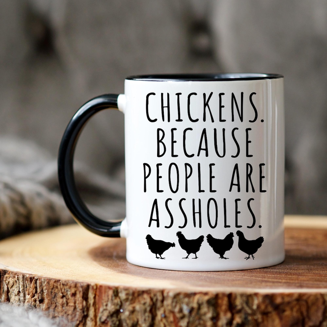 Chicken Gift, Funny Chicken Mug, Chicken Mama Gift, Farmhouse Gift, Chicken Lover Gift, Chicken ...