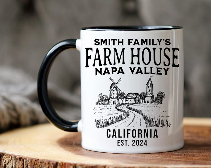 Custom Farmstead Mug Grandparents Farm Gift Ranch Mug Family Farm Mug ...