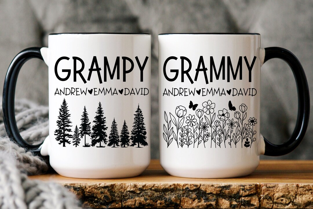 Personalized Grampy Grammy Mug, Grampy Grammy From Grandkids ...