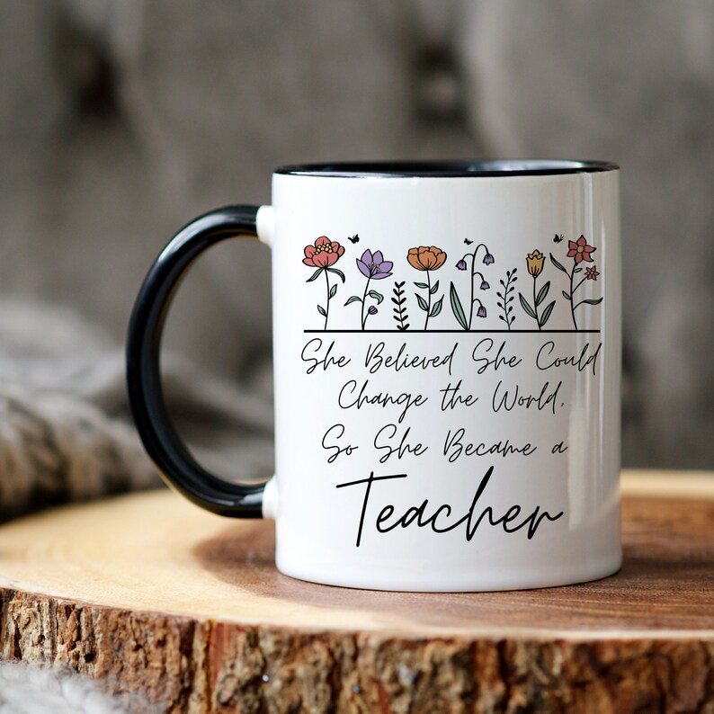 Teacher Appreciation Mug Teacher Change the World Gift - Etsy