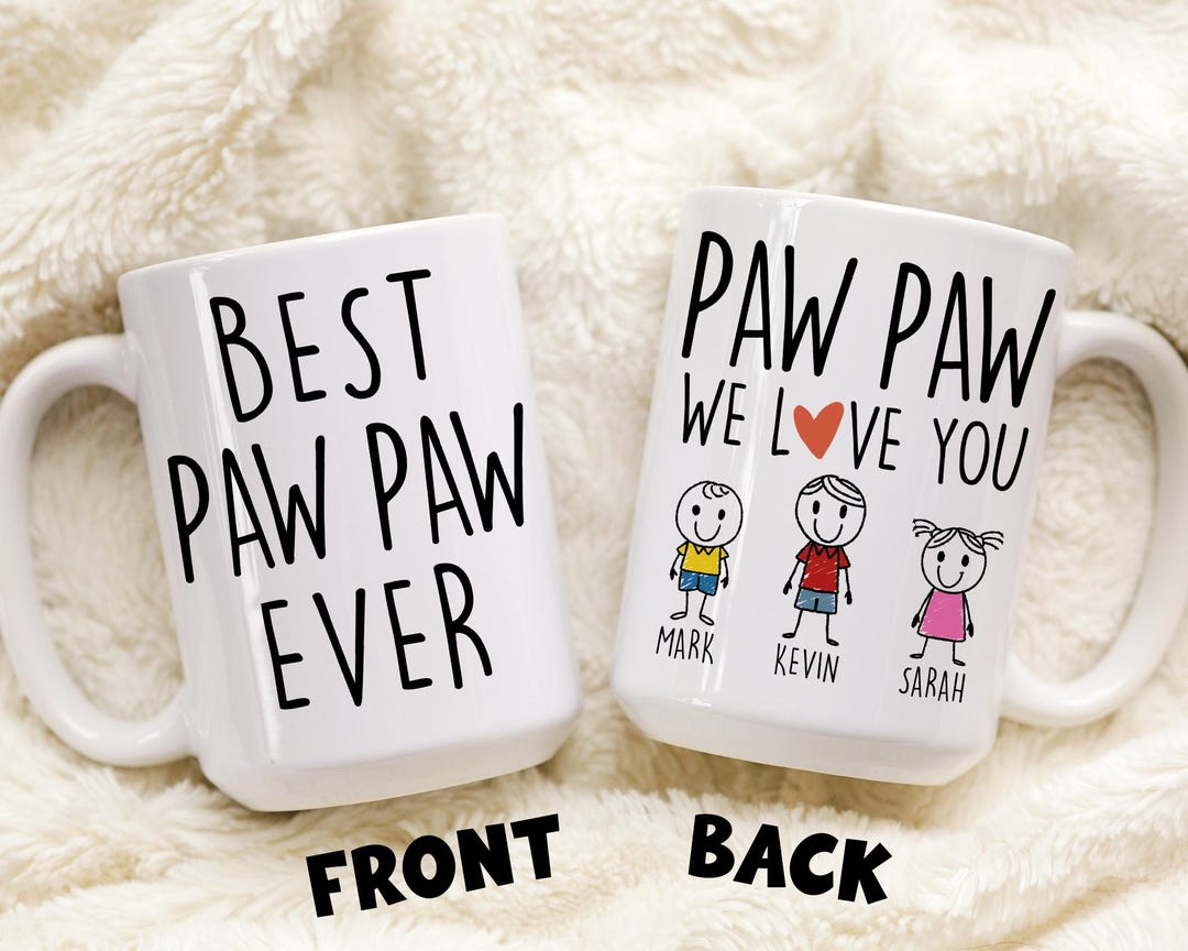 Personalized Paw Paw Gift, Best Paw Paw Coffee Mug, New Paw Paw Gift ...