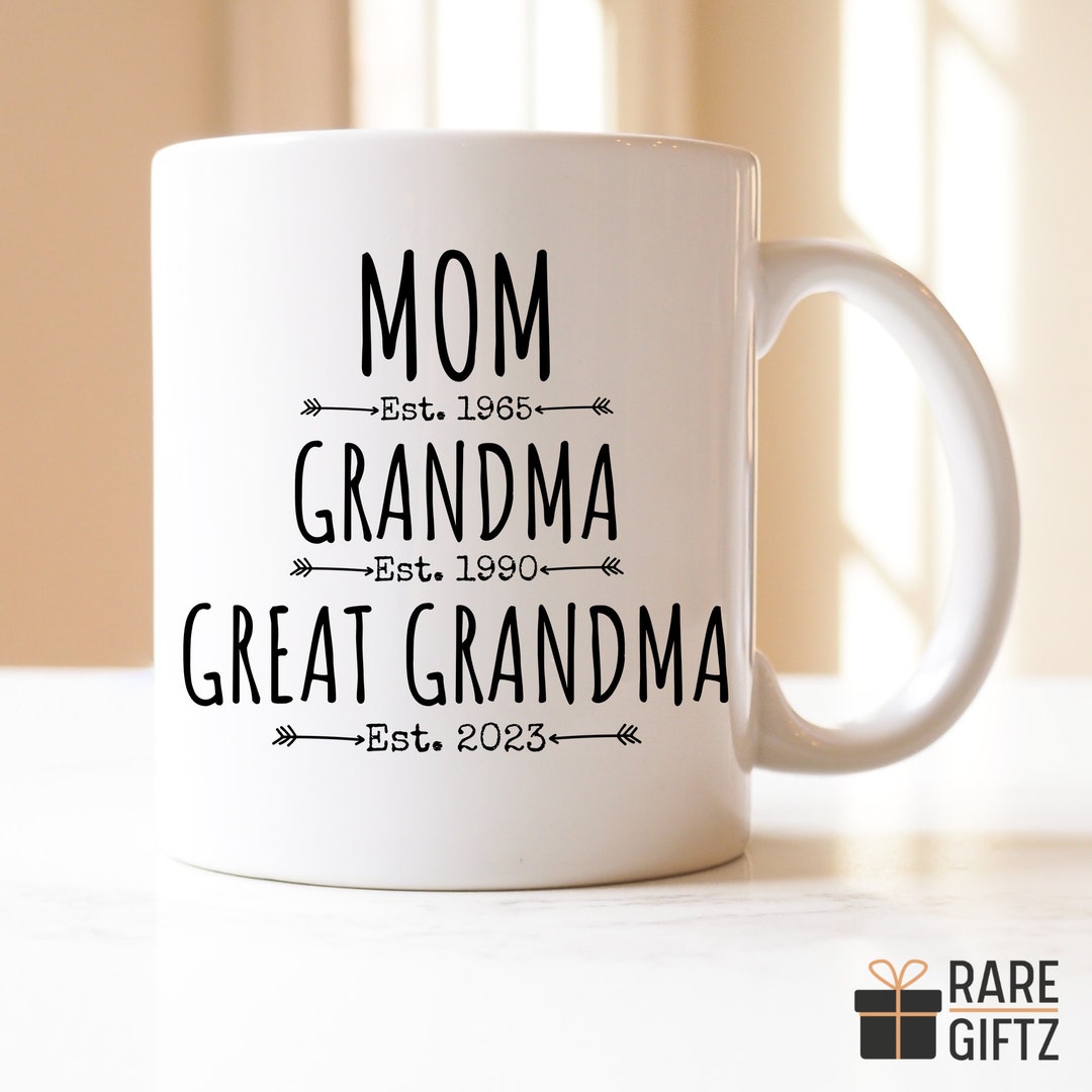 Custom Great Grandma Mug, Great Grandma Coffee Mug, Pregnancy ...