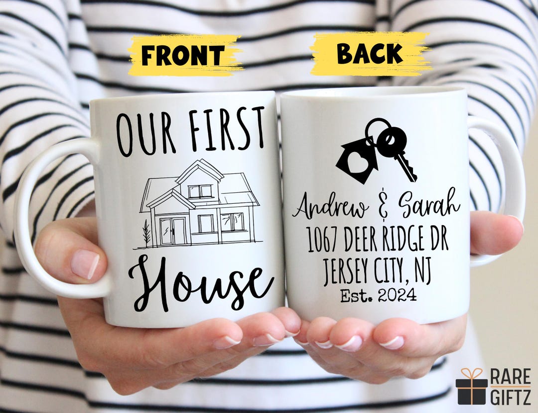 Personalized New House Gift, First Time House Owner Mug, Couple New ... Personalized New House Gift, First Time House Owner Mug, Couple New ...